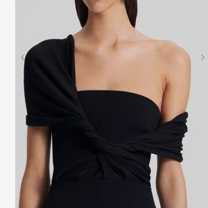 Scanlan Theodore | Dresses | Crepe Knit Drape Shoulder Dress | Poshmark